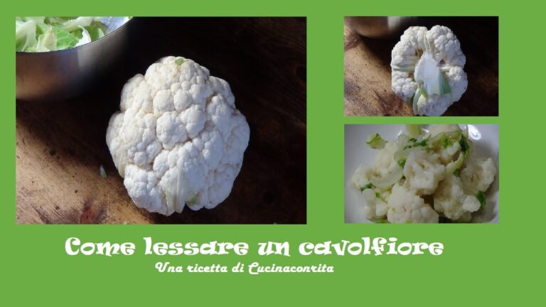 Cavolfiore: acqua calda o fredda per un risultato perfetto ...